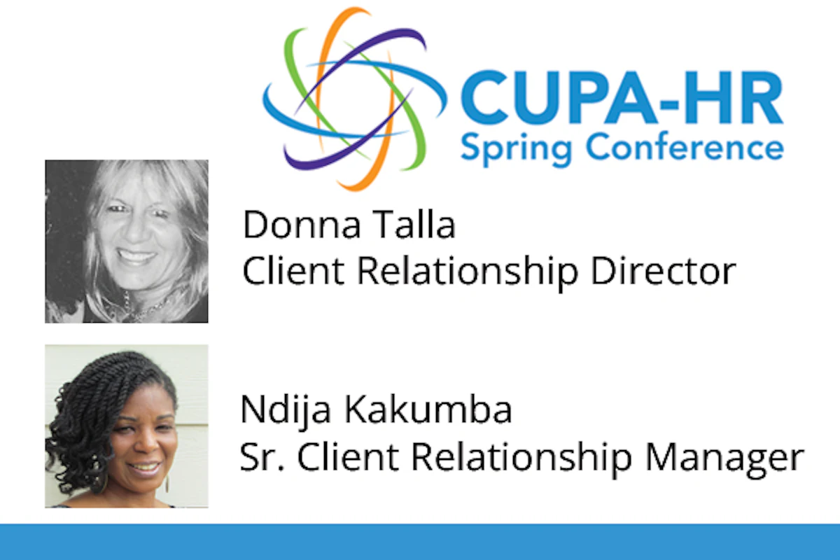 Join us at the CUPA-HR Spring Conference, being held April 21- April 23 ...